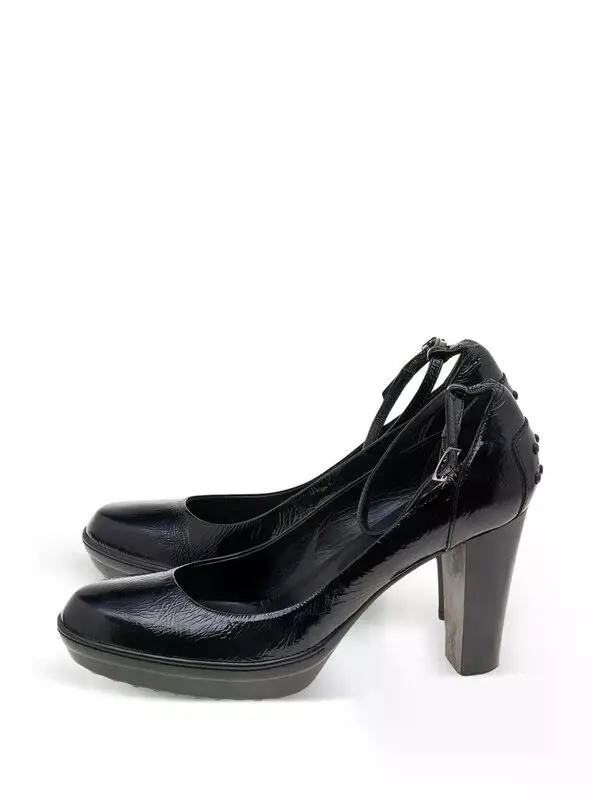 TOD'S Leather Platform Pumps With Buckle-fastening Ankle Strap