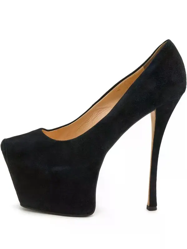 GIUSEPPE ZANOTTI Suede Platform Stiletto Pumps