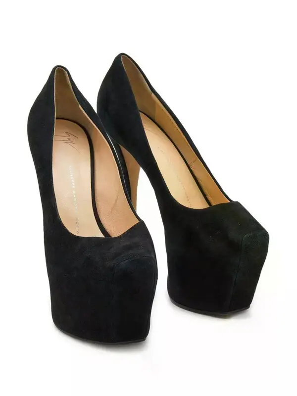 GIUSEPPE ZANOTTI Suede Platform Stiletto Pumps