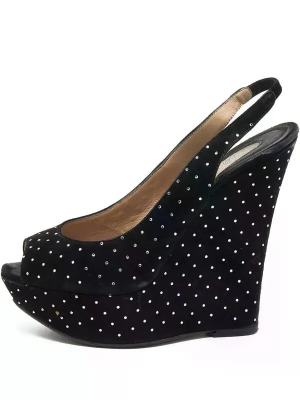 LE SILLA 140mm Crystal-embellished Wedge Sandals