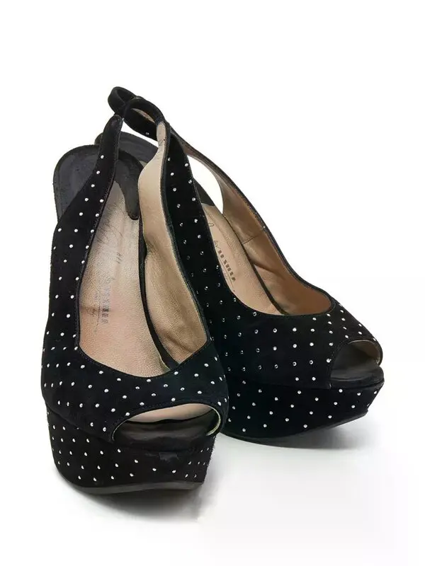 LE SILLA 140mm Crystal-embellished Wedge Sandals