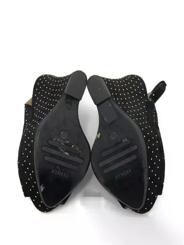 LE SILLA 140mm Crystal-embellished Wedge Sandals