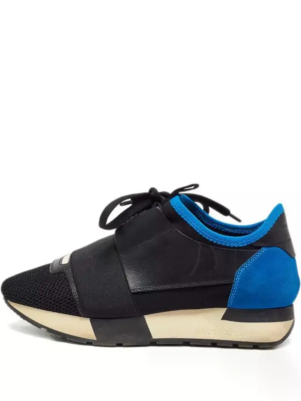 Balenciaga Race Runner Leather Panel Mesh Sneakers