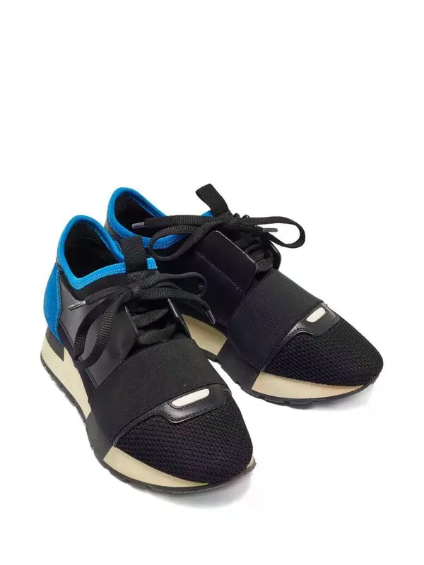 Balenciaga Race Runner Leather Panel Mesh Sneakers