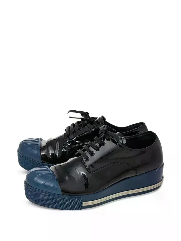 Miu Miu Patent Platform Derby Shoes