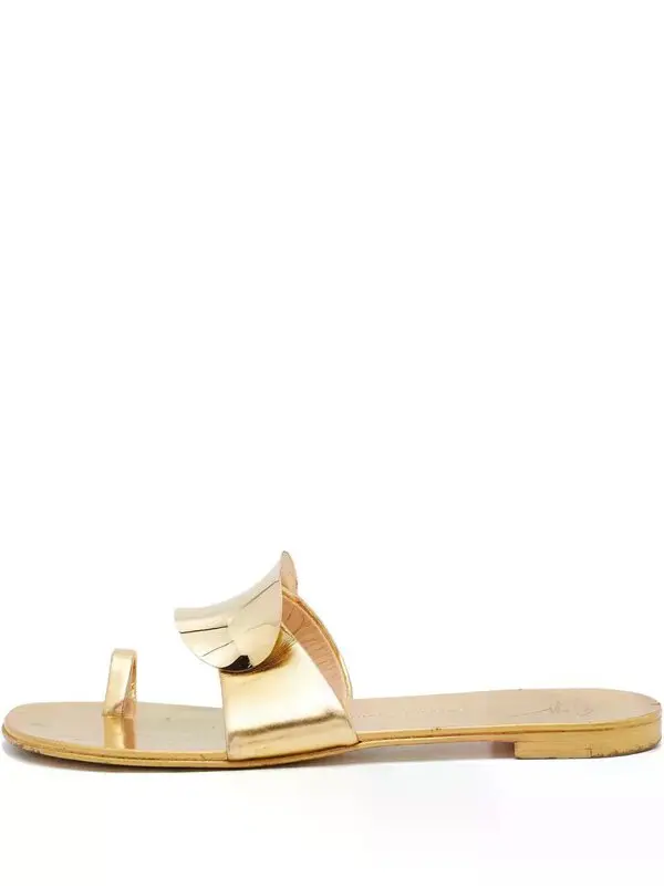 GIUSEPPE ZANOTTI Toe-strap Metallic Sandals
