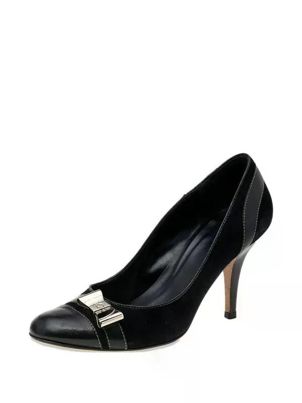 Gucci Suede Bow Pumps