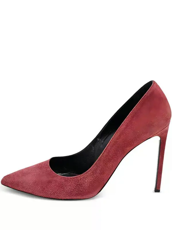 Saint Laurent 105mm Suede Pointed Toe Stiletto Pumps