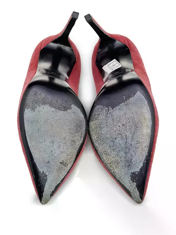 Saint Laurent 105mm Suede Pointed Toe Stiletto Pumps