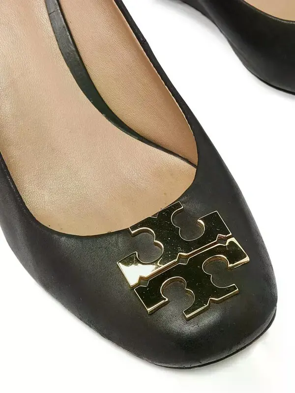 Tory Burch Leather Wedge Pumps