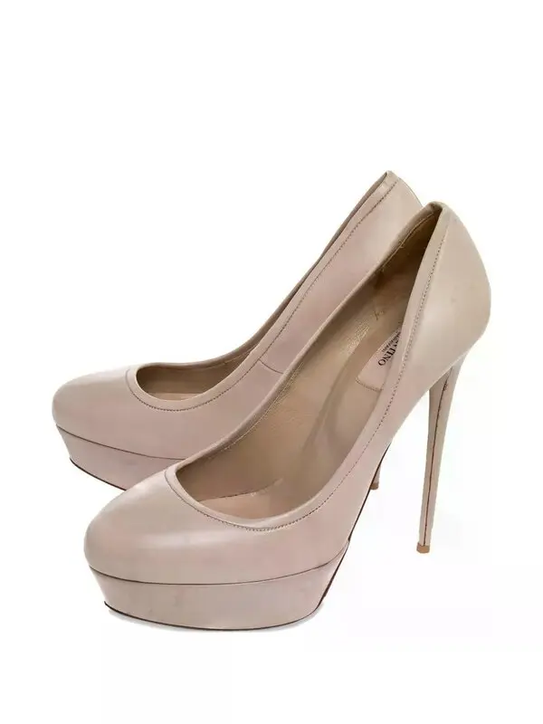 Valentino Garavani 145mm Platform Leather Pumps