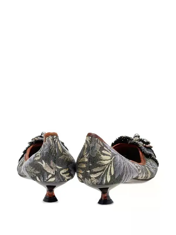 Miu Miu 40mm Floral-motif Pumps