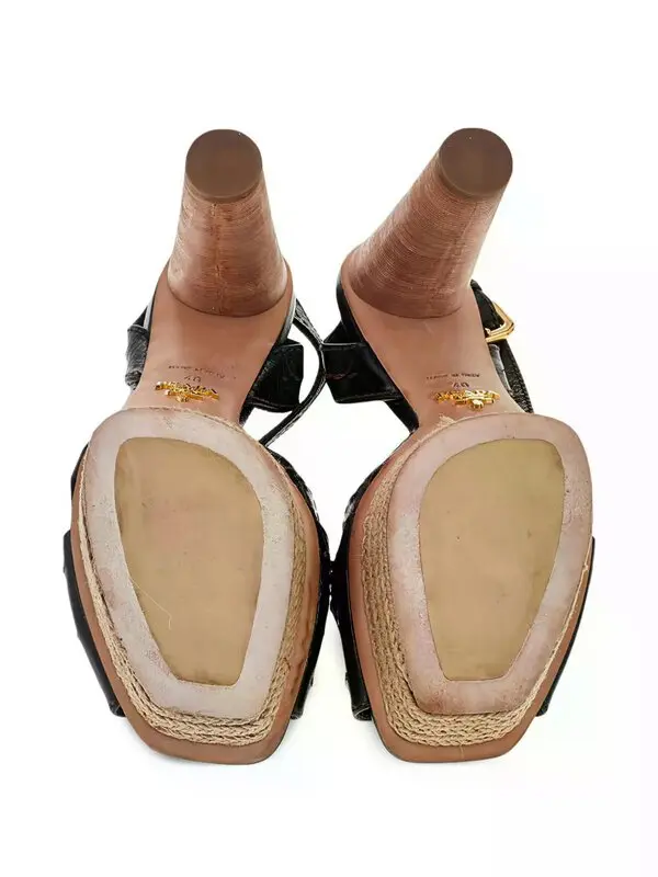 Prada Cut-out Platform High Heel Sandals