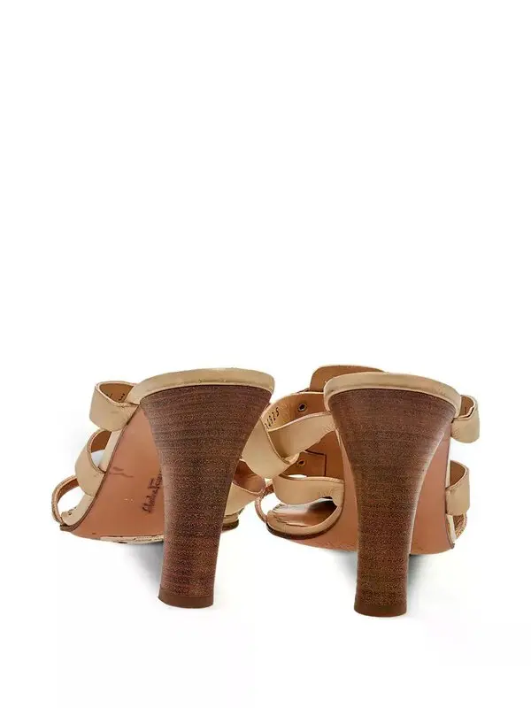 FERRAGAMO Leather High Heel Sandals