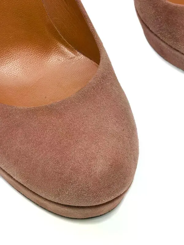 Gucci 115mm Suede Platform Pumps