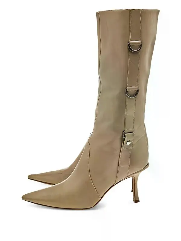 JIMMY CHOO 80mm Leather Boots