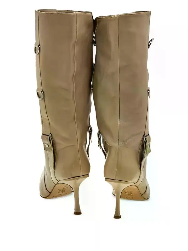 JIMMY CHOO 80mm Leather Boots