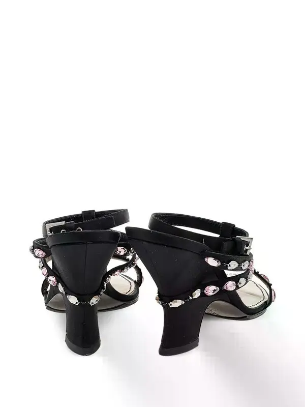 LOUIS VUITTON Crystal-embellished Heeled Sandals