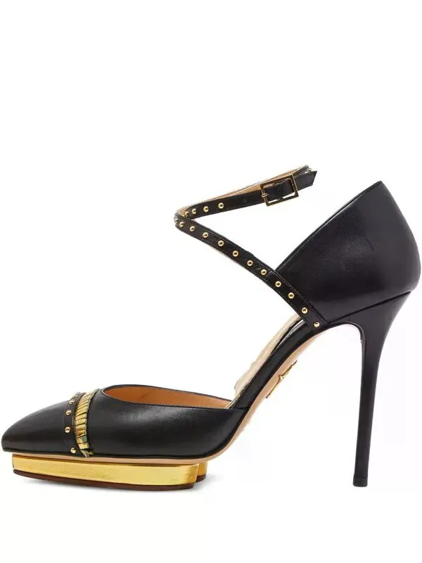 CHARLOTTE OLYMPIA Pre-owned 110mm Studded Pumps - Black
