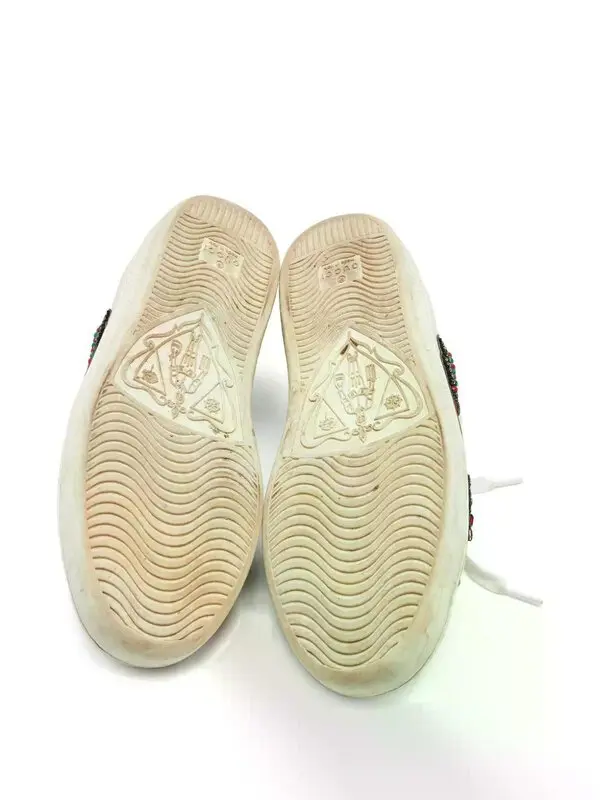 Gucci Leather Arrow Embellished Sneakers