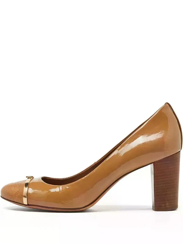 Tory Burch Patent Leather Block Heel Pumps