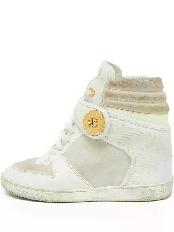LOUIS VUITTON Pi Leather High-top Sneakers - White