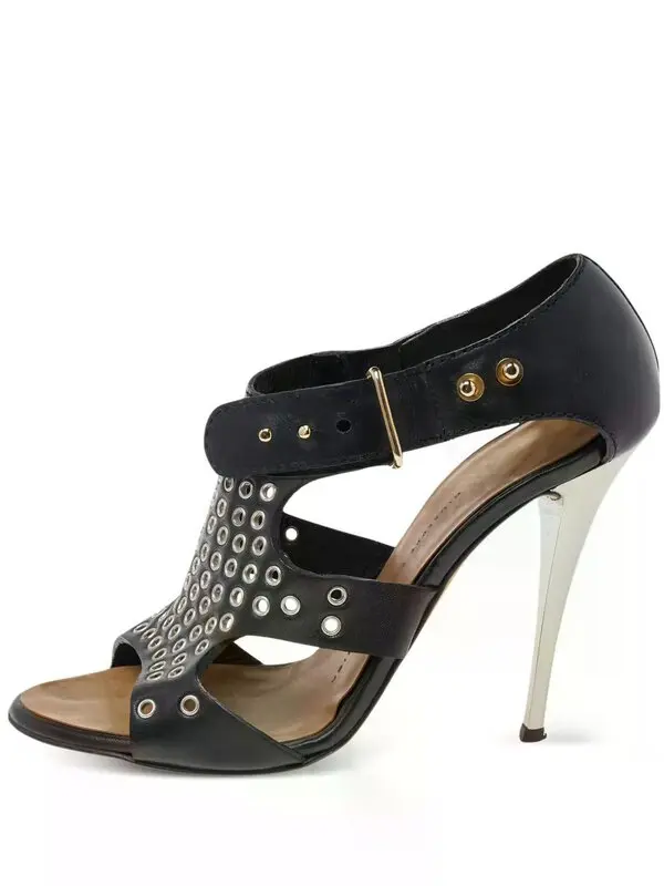 GIUSEPPE ZANOTTI Studded Open-toe Ankle Boots