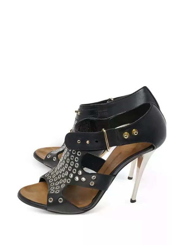 GIUSEPPE ZANOTTI Studded Open-toe Ankle Boots
