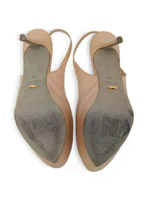 SERGIO ROSSI Cut-out Platform Slingback Pumps