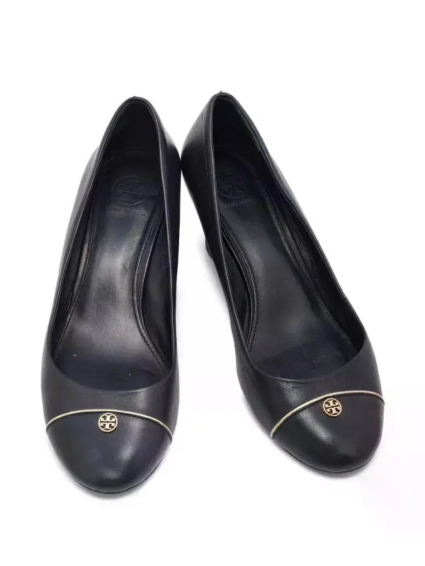 Tory Burch Leather Wedge Pumps