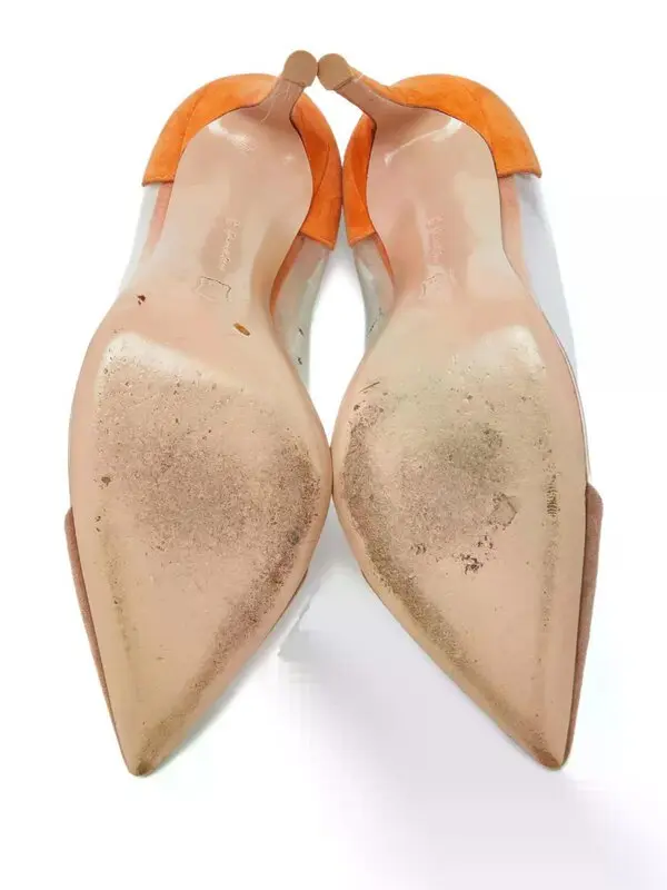 GIANVITO ROSSI Plexi Two-tone Pumps
