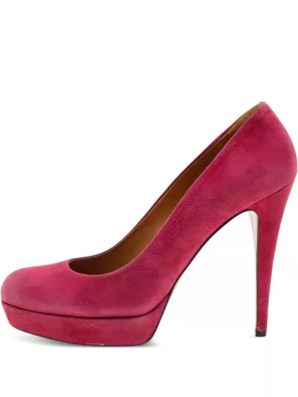 Gucci Suede Platform Stiletto Pumps