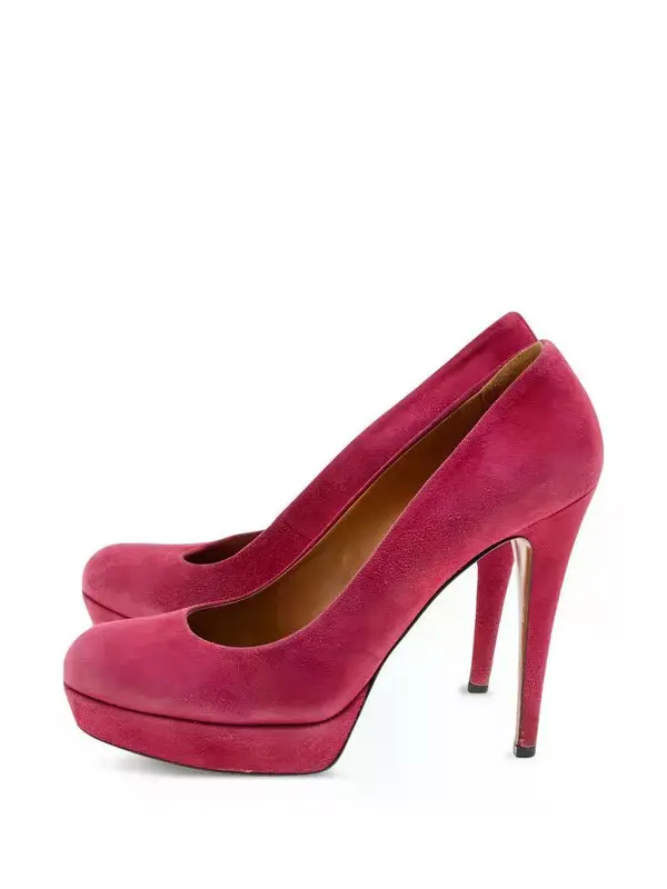 Gucci Suede Platform Stiletto Pumps