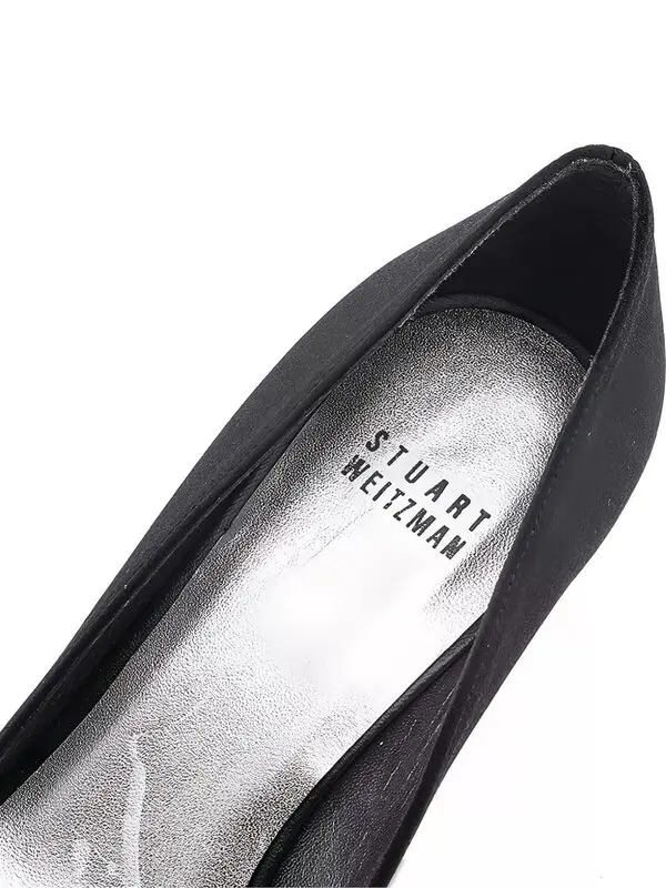 STUART WEITZMAN Lace Panel Pointed Toe Pumps