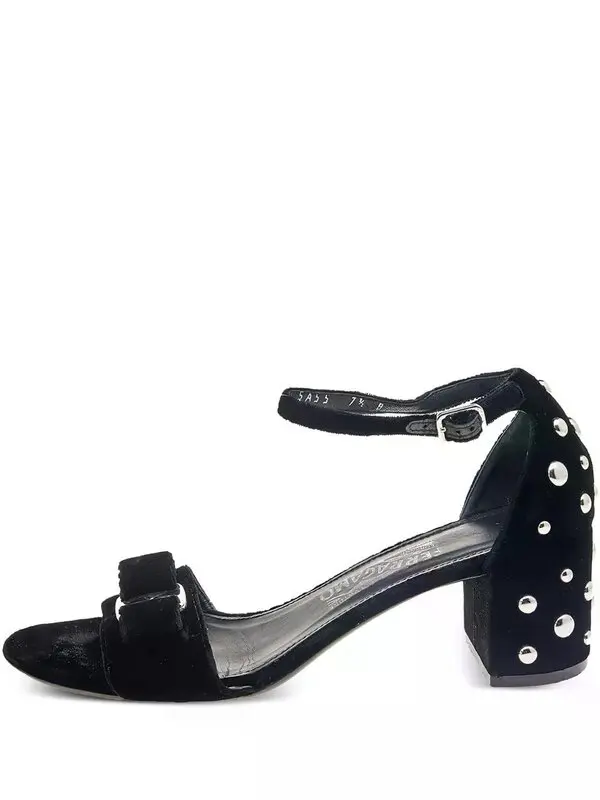 FERRAGAMO 60mm Leather Heeled Sandals
