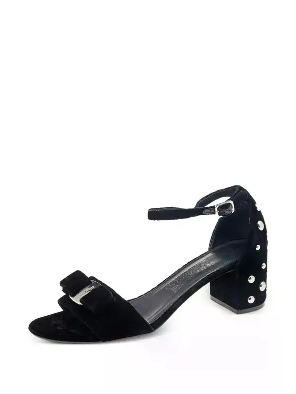 FERRAGAMO 60mm Leather Heeled Sandals