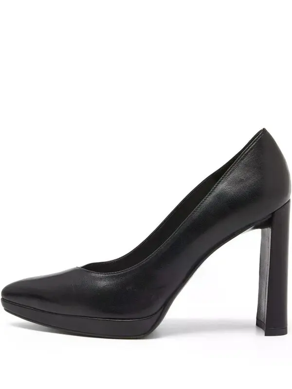 STUART WEITZMAN 105mm Pointed-toe Block Heel Pumps
