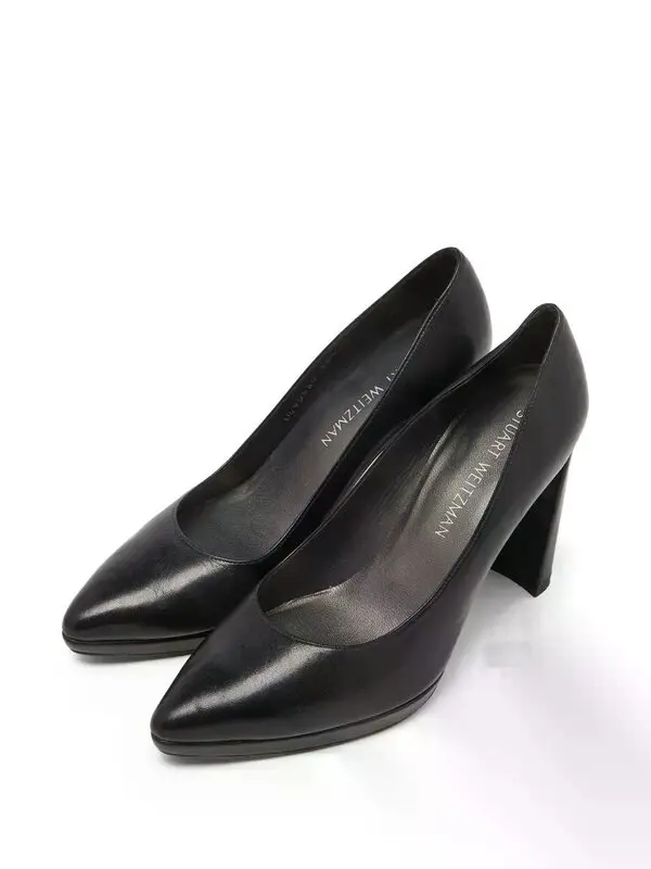 STUART WEITZMAN 105mm Pointed-toe Block Heel Pumps