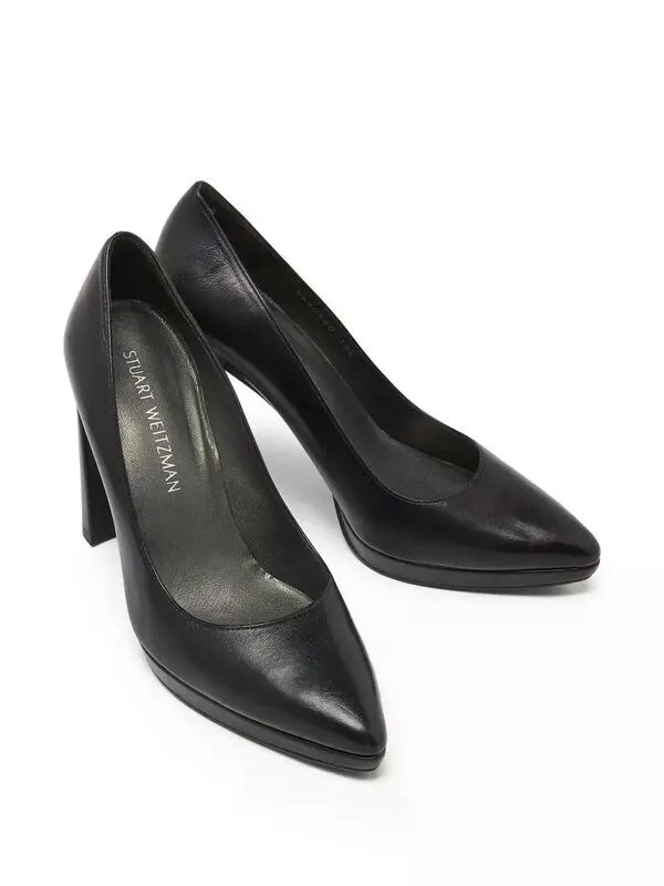 STUART WEITZMAN 105mm Pointed-toe Block Heel Pumps
