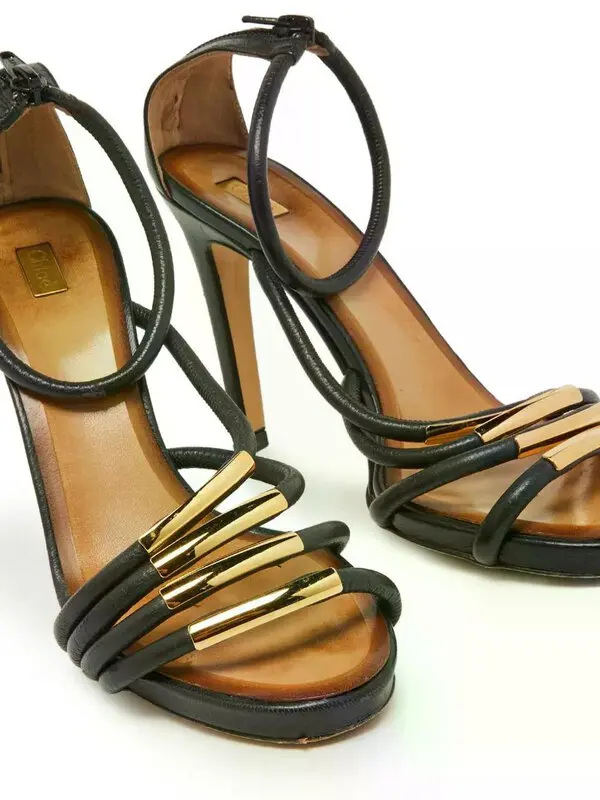Chloé 105mm Leather Heeled Sandals