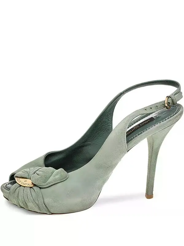 LOUIS VUITTON 110mm Suede Slingback Pumps