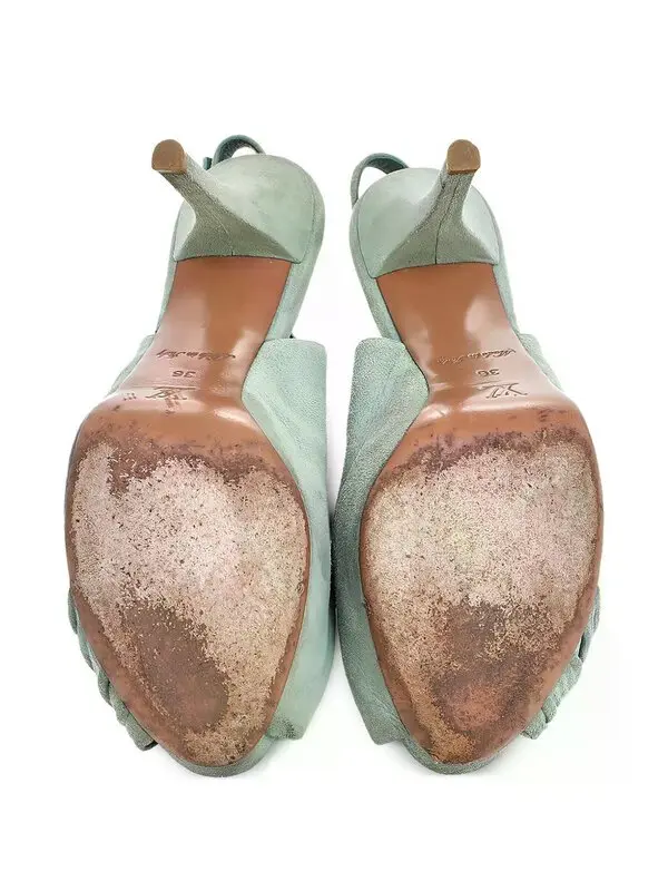 LOUIS VUITTON 110mm Suede Slingback Pumps