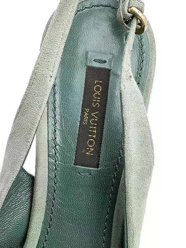 LOUIS VUITTON 110mm Suede Slingback Pumps