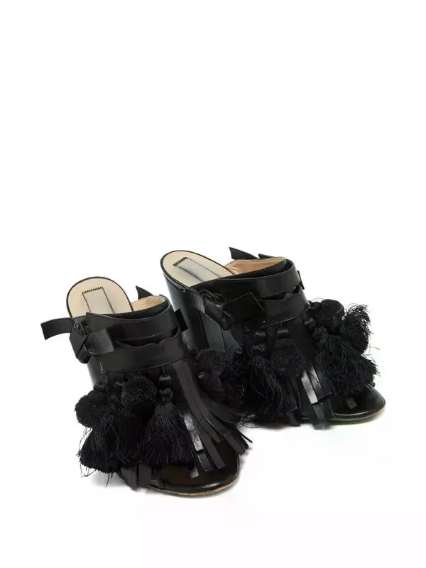 N°21 Leather Heeled Mules