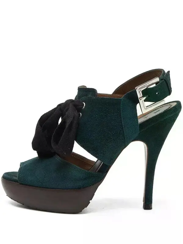 Marni Leather Platform Stiletto Sandals