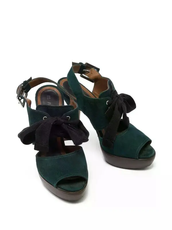 Marni Leather Platform Stiletto Sandals