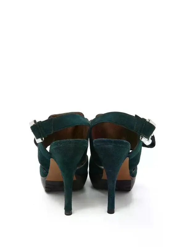 Marni Leather Platform Stiletto Sandals
