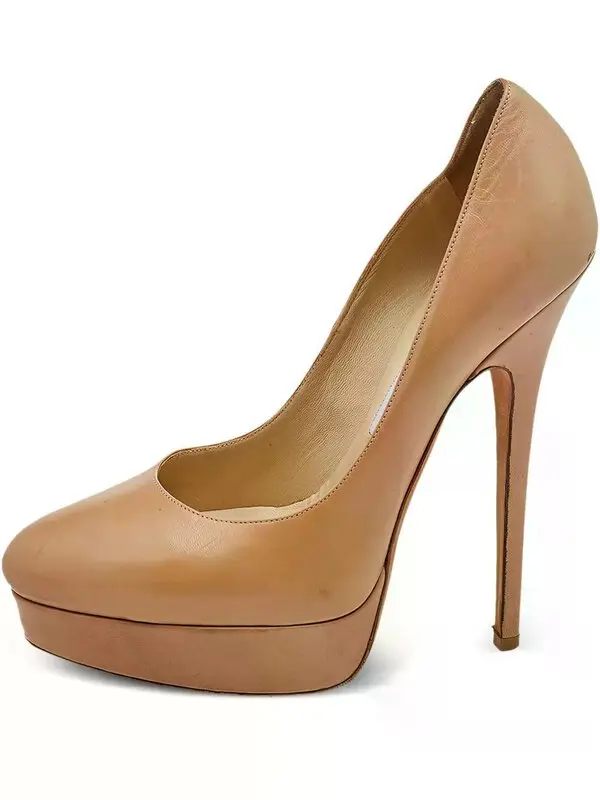 JIMMY CHOO 155mm Leather Platform Pumps