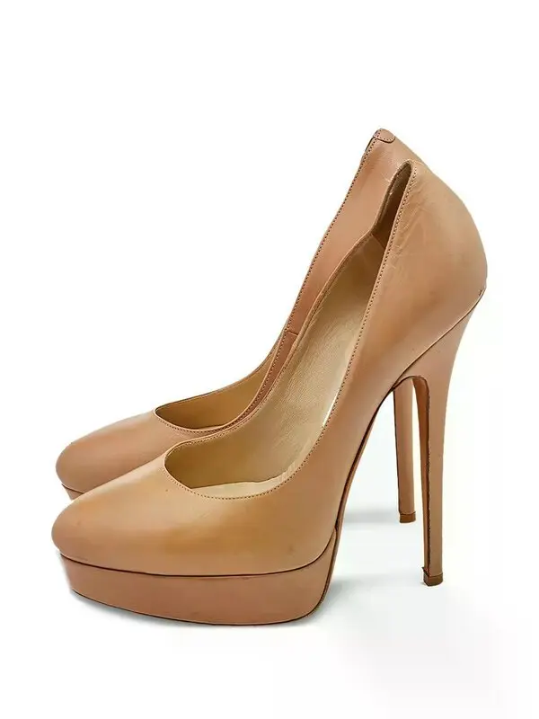 JIMMY CHOO 155mm Leather Platform Pumps