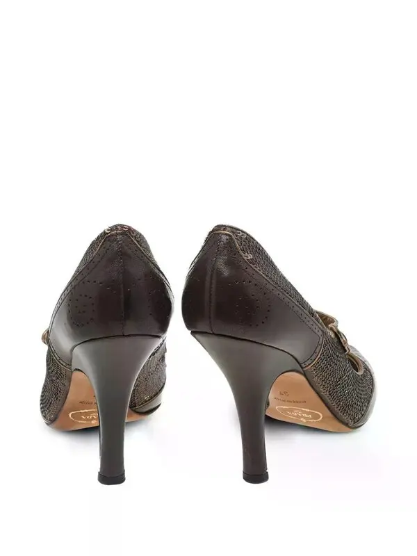 Prada 105mm Mary Jane Leather Pumps